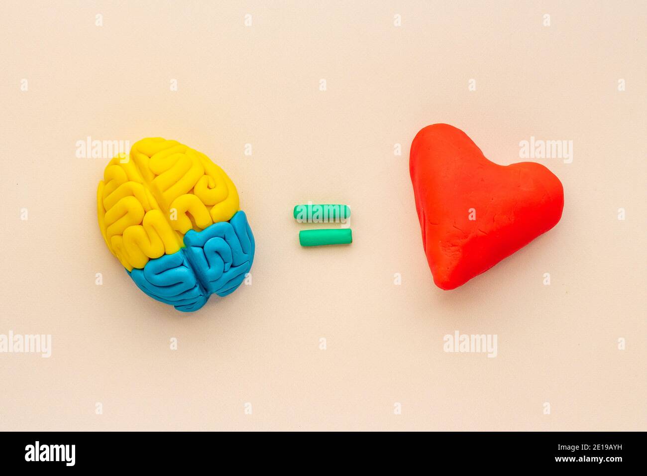 Heart and brain connection. Emotional intelligence concept Stock Photo ...