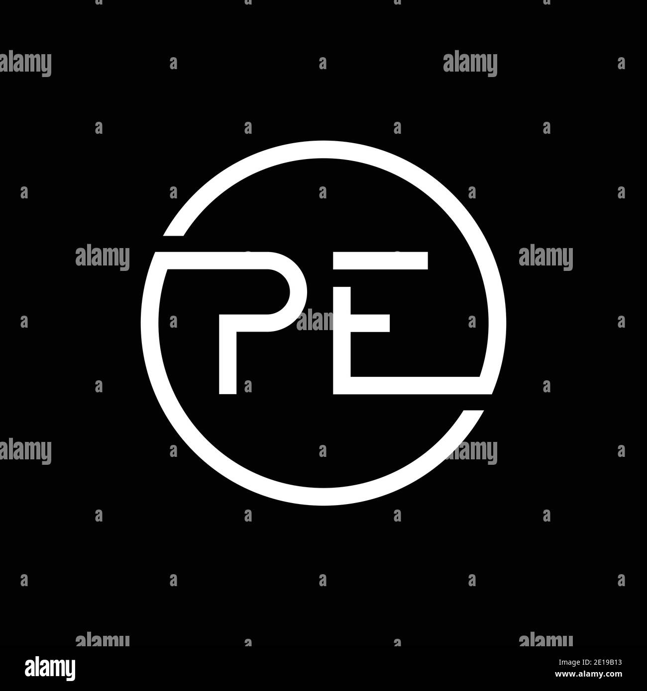 Letter pe vector vectors hi-res stock photography and images - Alamy