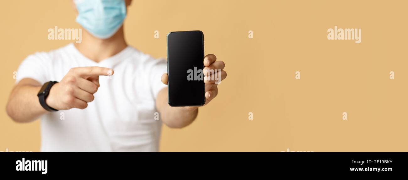 Health protection, app and modern device during covid-19 lockdown Stock ...