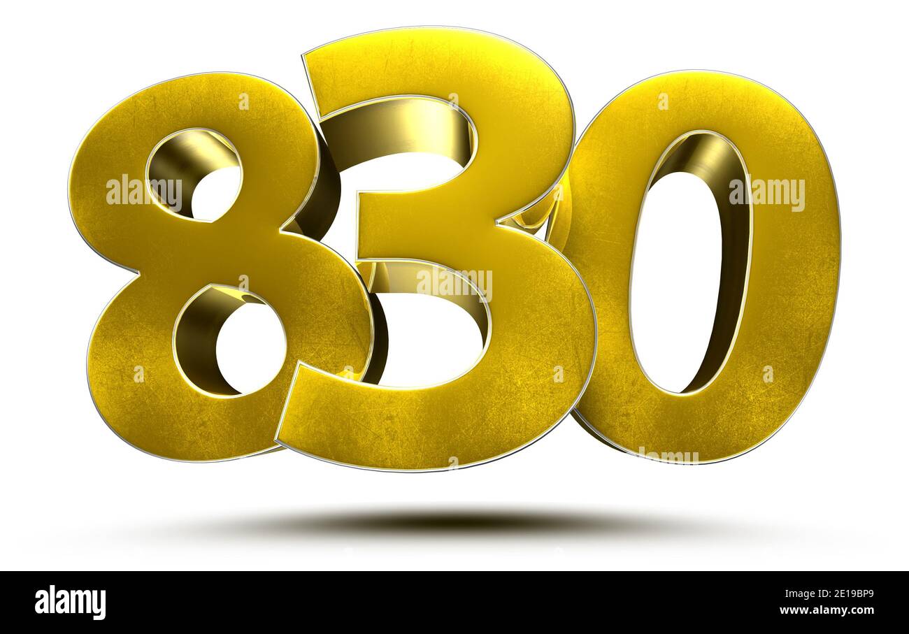 3d number 830 hi-res stock photography and images - Alamy