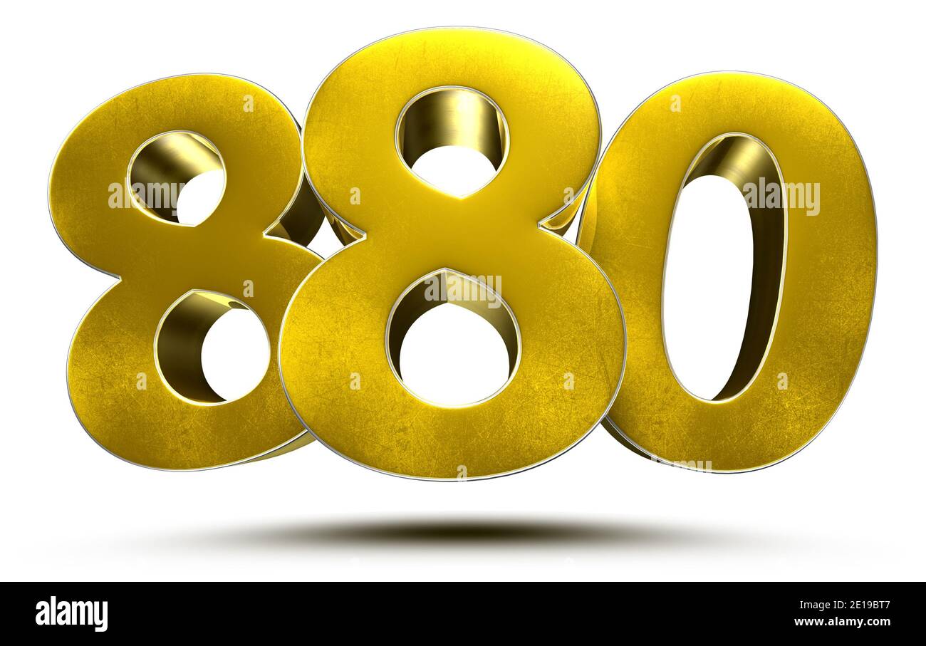 3d number 880 hi-res stock photography and images - Alamy