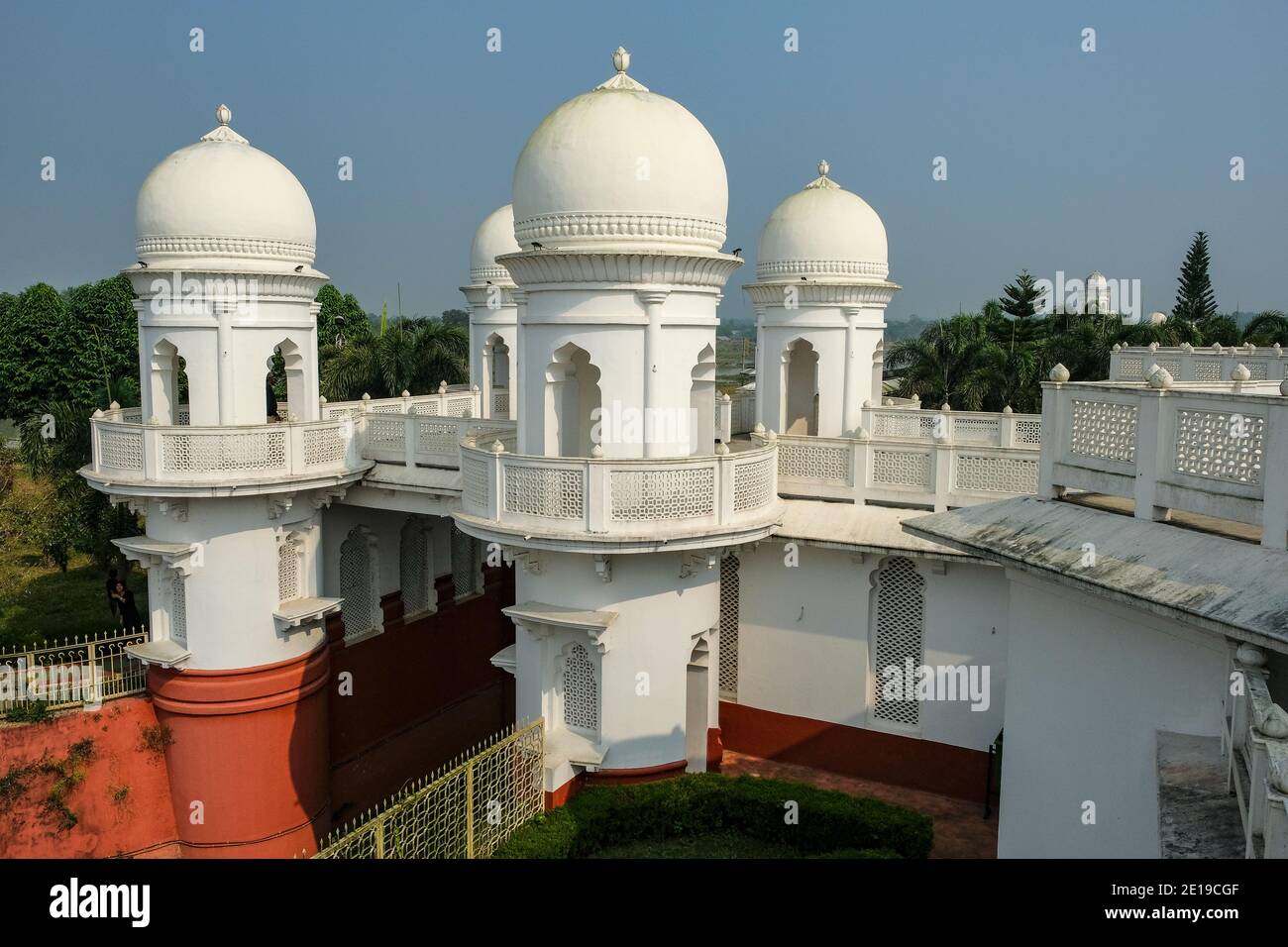 Neermahal Palace located on an islet in Rudra Sagar Lake in Melaghar in ...