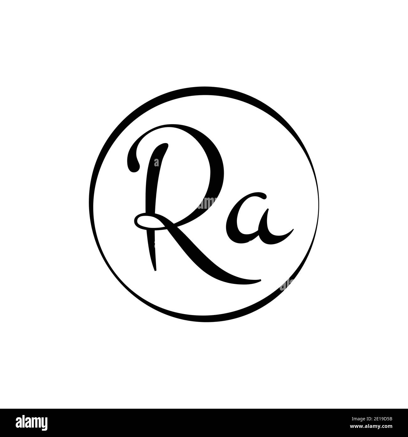 Initial ra letter Logo Design vector Template. Abstract Script Letter ... Initial ra letter Logo Design vector Template. Abstract Script Letter ...