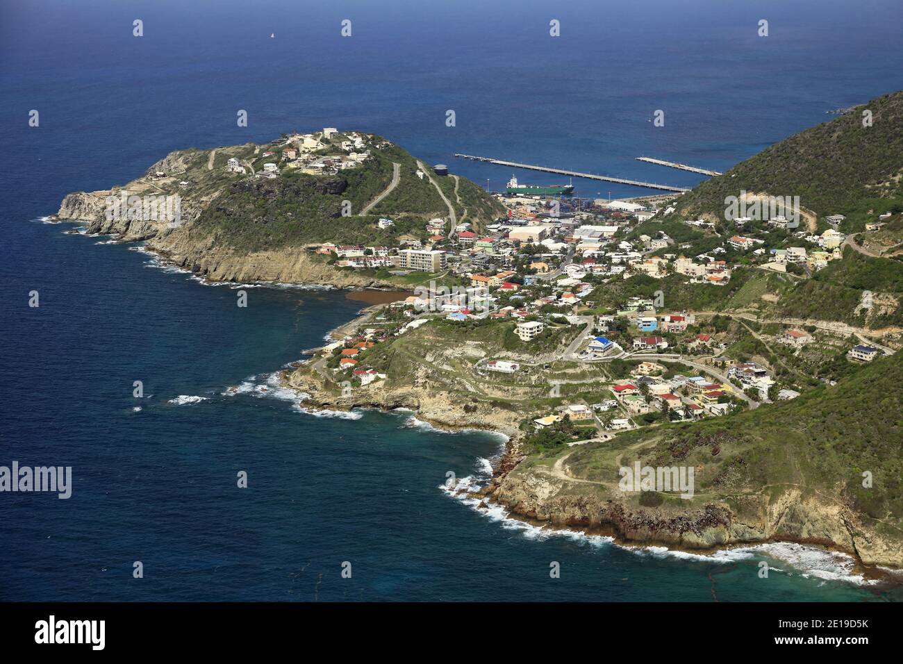 Caribbean, Saint Martin (Sint Maarten): Pointe Blanche, south end of ...