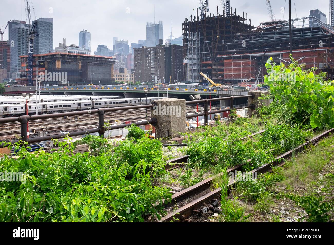 High Line is a park built on an historic freight rail line elevated above streets in the West ...