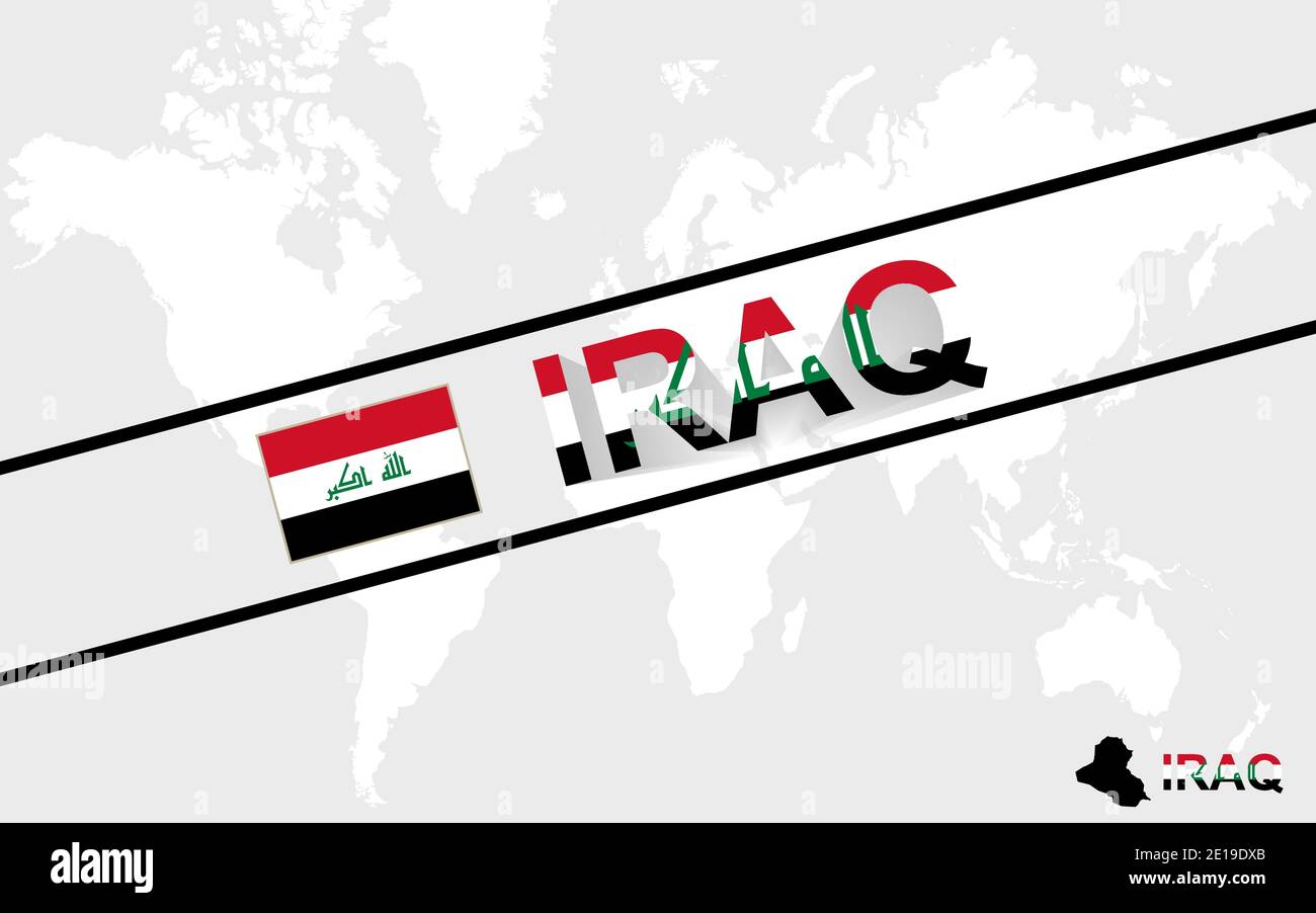 Republic iraq map design Stock Vector Images - Alamy