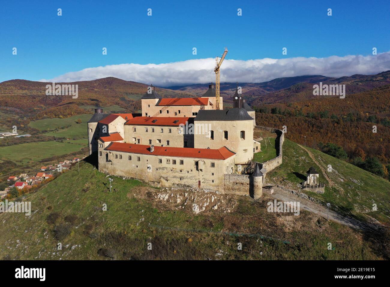 Aerial view of Krasna Horka castle in Slovakia Stock Photo - Alamy