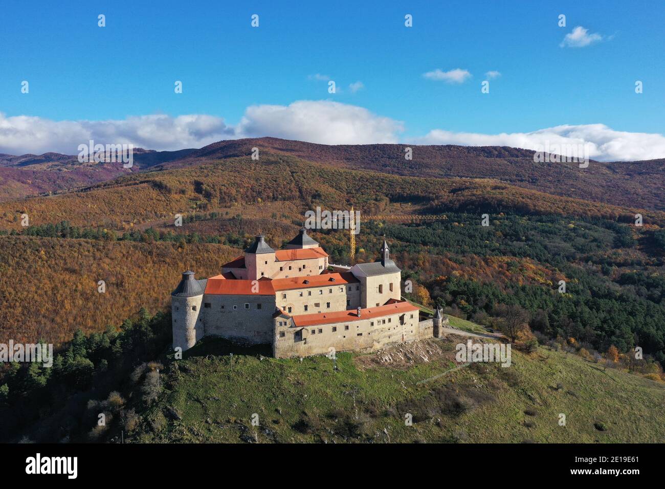 Aerial view of Krasna Horka castle in Slovakia Stock Photo - Alamy