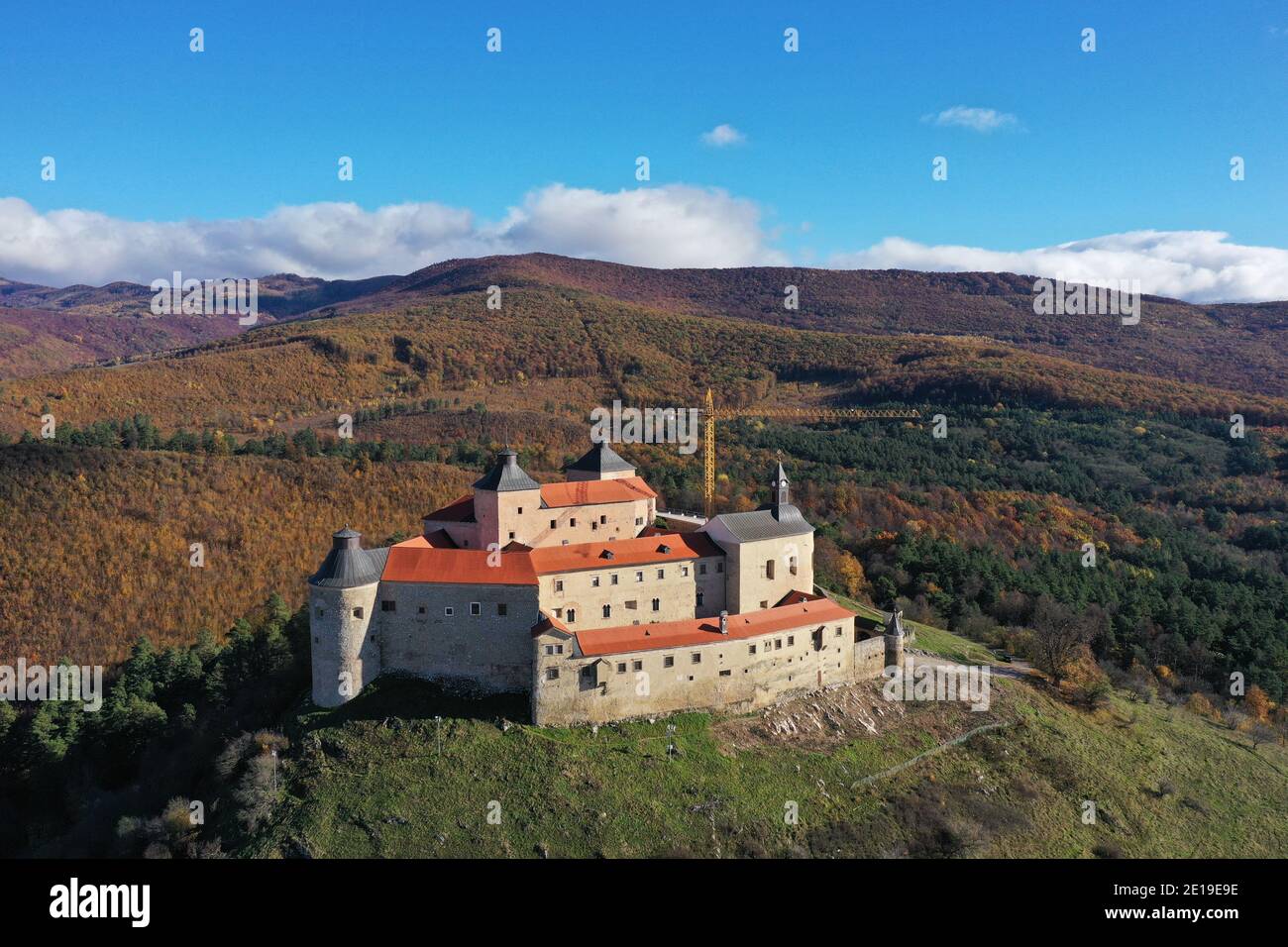 Aerial view of Krasna Horka castle in Slovakia Stock Photo - Alamy
