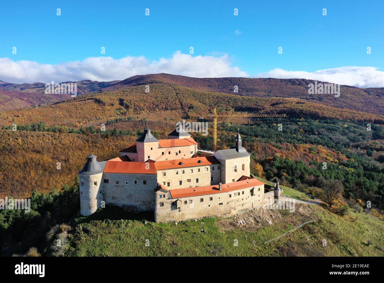 Aerial view of Krasna Horka castle in Slovakia Stock Photo - Alamy