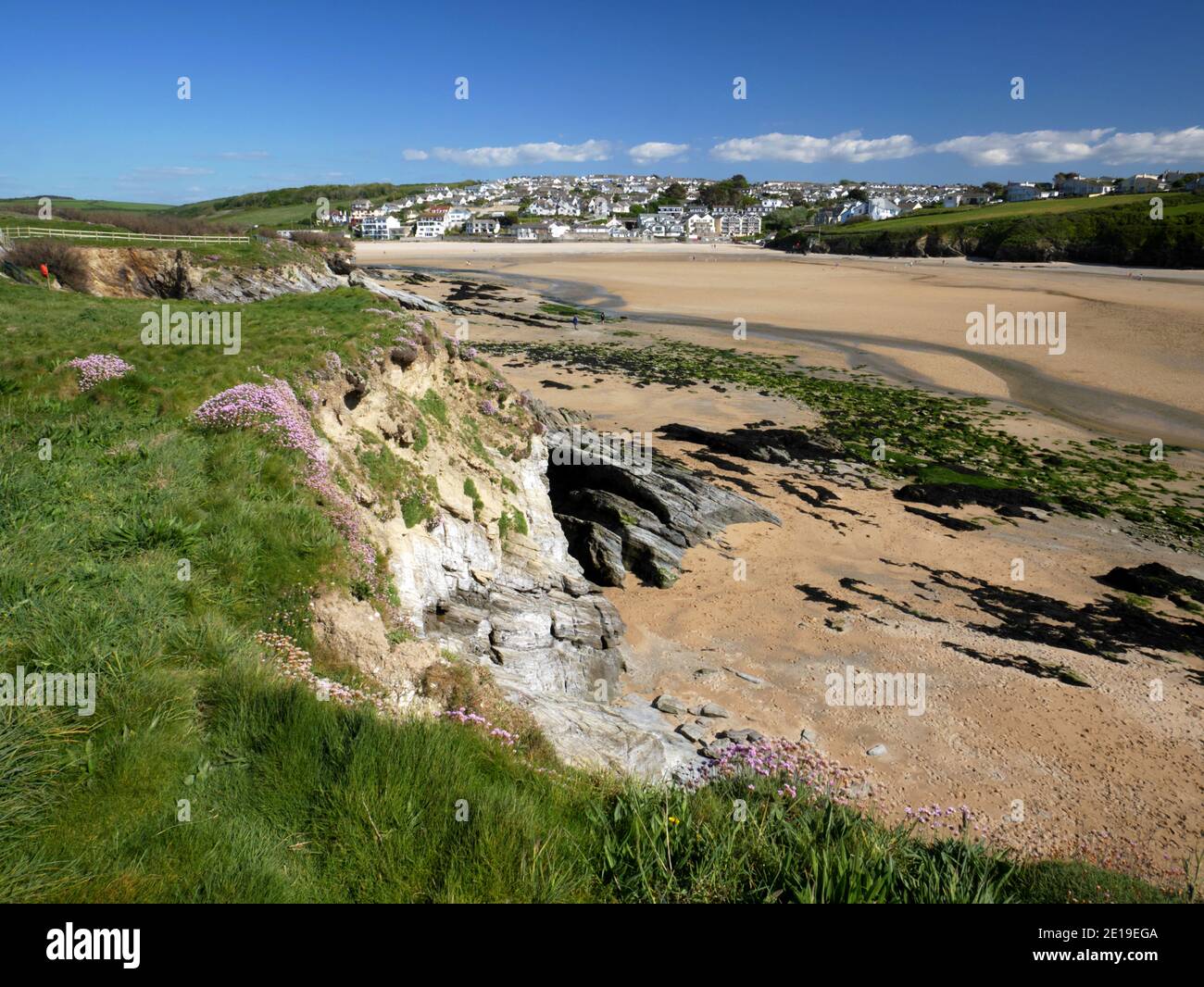 Porth Beach, Newquay, Cornwall Stock Photo - Alamy