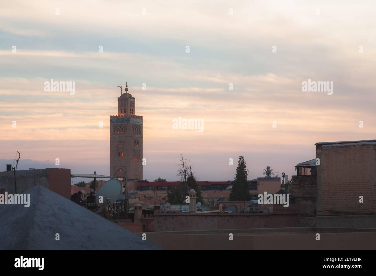 Arabic marrakech roof mosque hi-res stock photography and images - Alamy