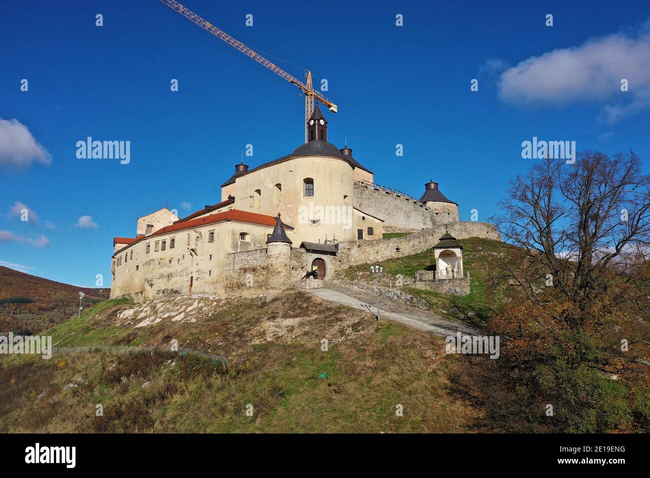 Aerial view of Krasna Horka castle in Slovakia Stock Photo - Alamy