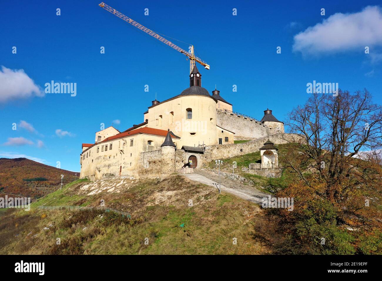 Aerial view of Krasna Horka castle in Slovakia Stock Photo - Alamy