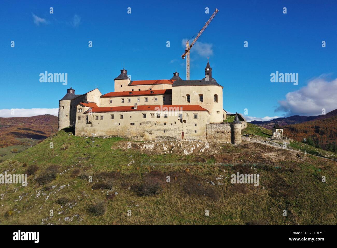 Aerial view of Krasna Horka castle in Slovakia Stock Photo - Alamy