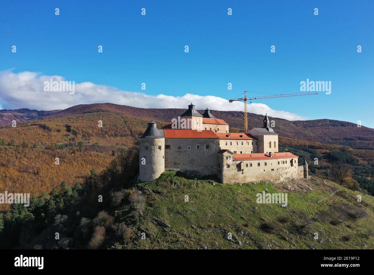 Aerial view of Krasna Horka castle in Slovakia Stock Photo - Alamy