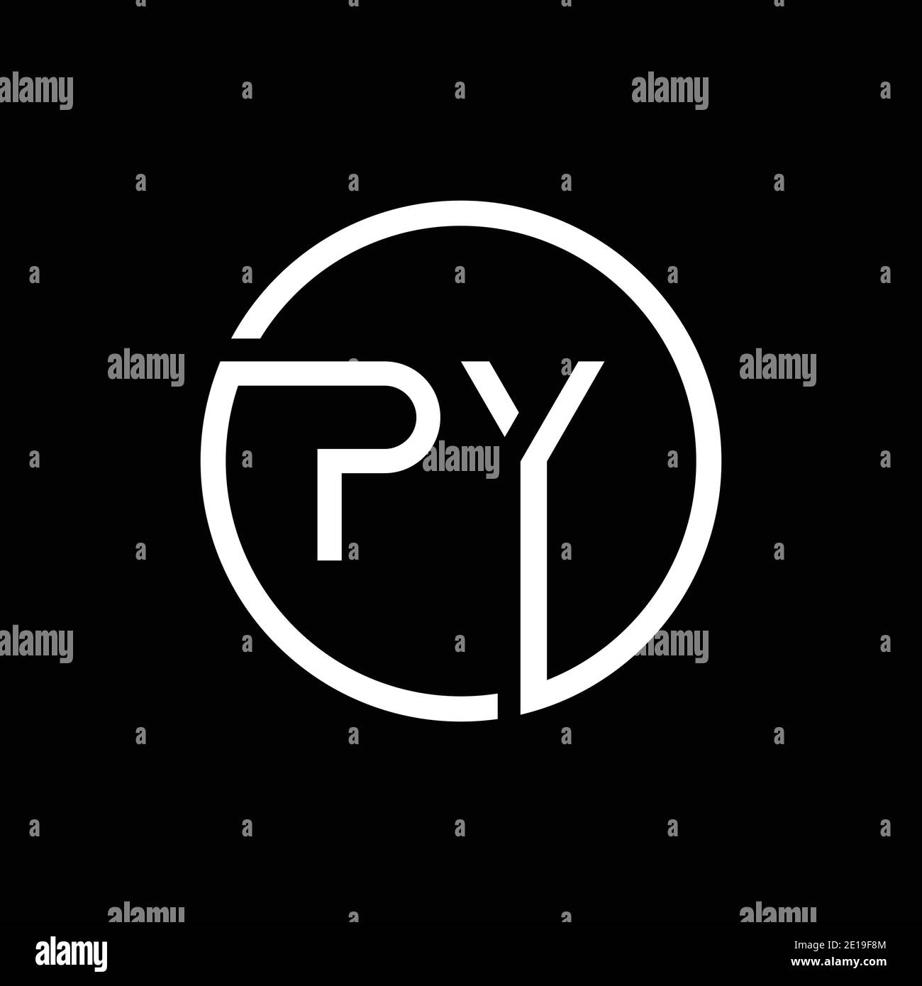 Initial PY Letter Logo Creative Typography Vector Template. Creative ... Initial PY Letter Logo Creative Typography Vector Template. Creative ...