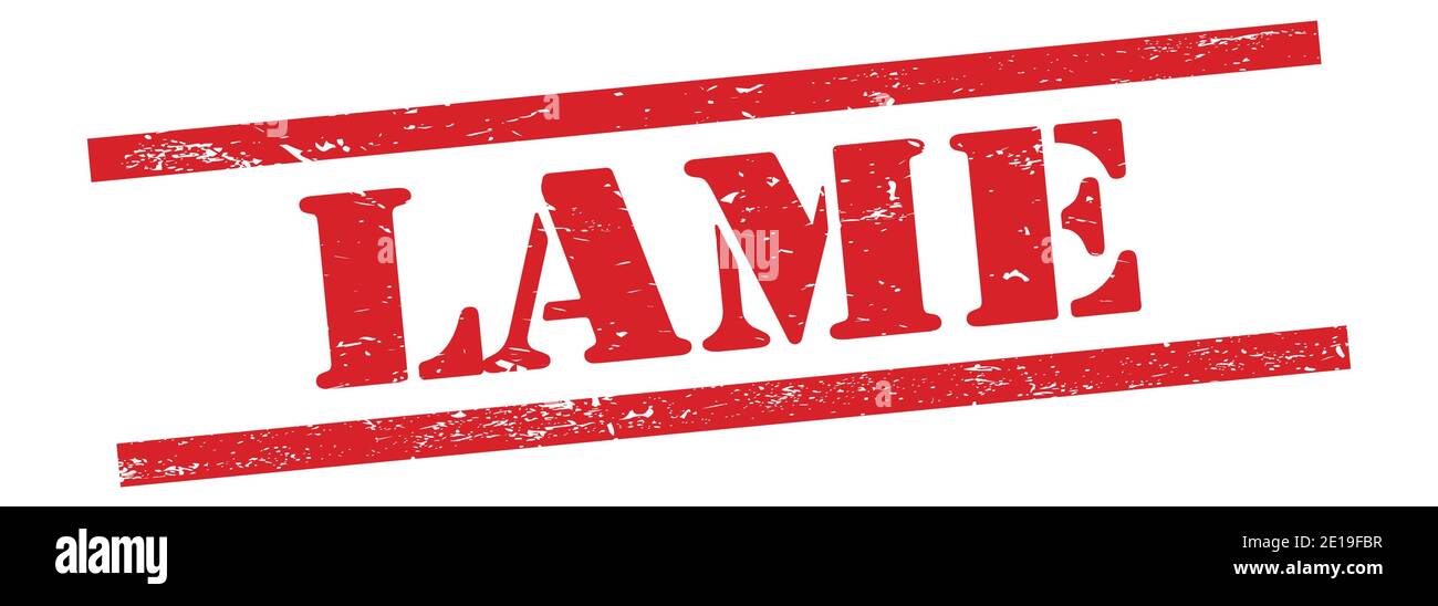 Lame Stamp High Resolution Stock Photography and Images - Alamy