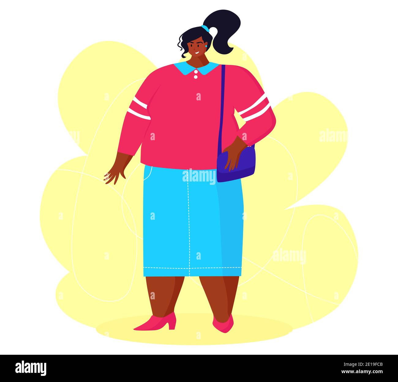 Obese fat woman black hi-res stock photography and images - Alamy