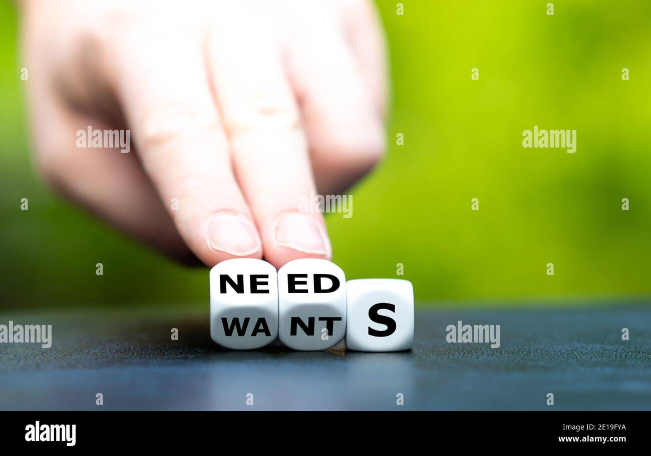 Your needs word hi-res stock photography and images - Alamy