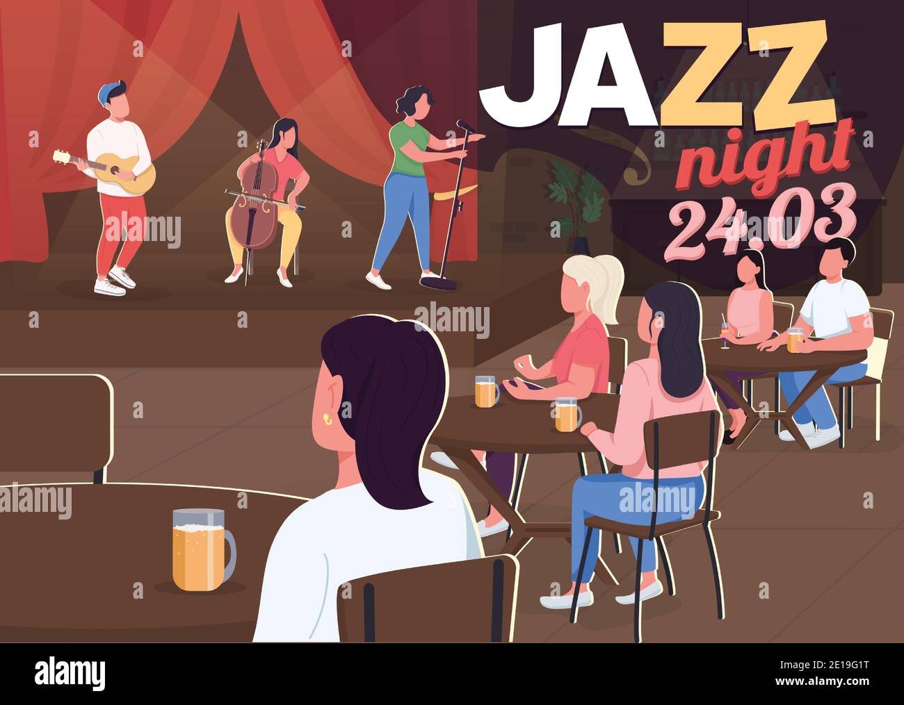 Singer ad Stock Vector Images - Alamy