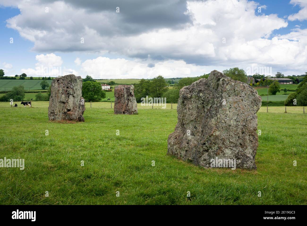 Stanton Drew Stone Circle in the village of Stanton Drew, Somerset ...