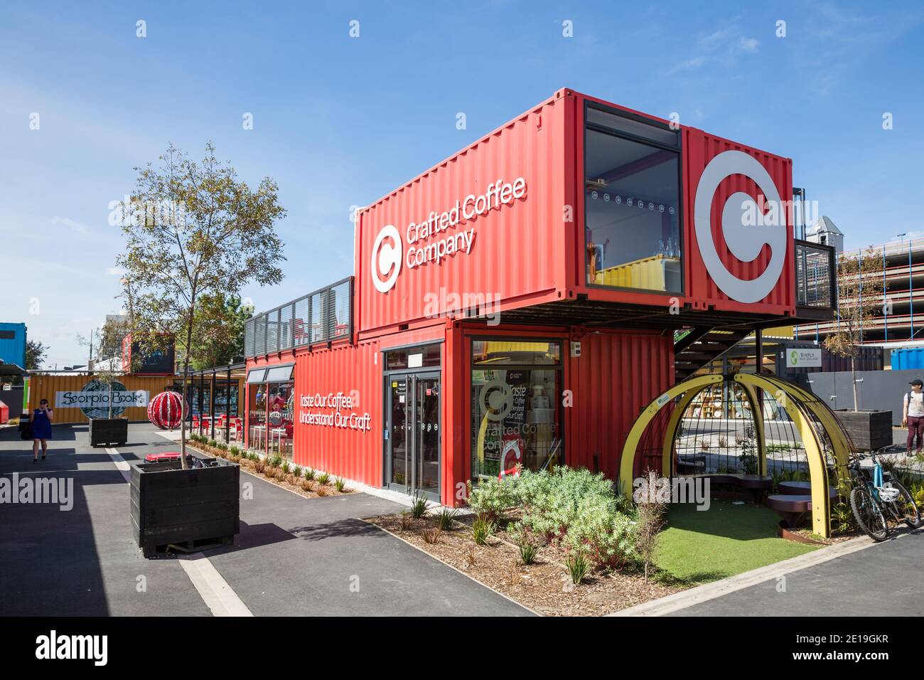 Christchurch New Zealand December 19th 2014 : Restart retail precinct ...