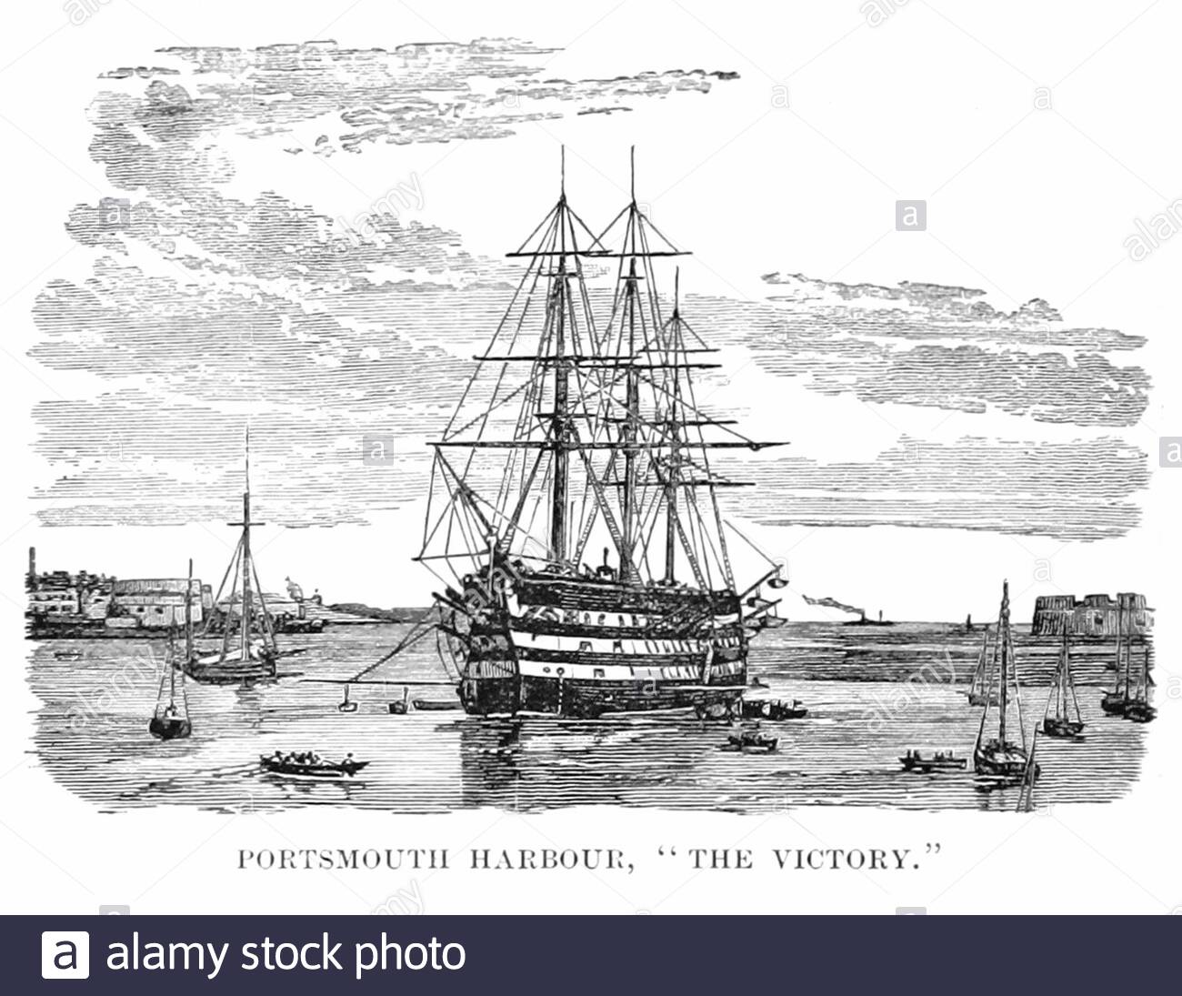 Battle of trafalgar drawing Cut Out Stock Images & Pictures - Alamy