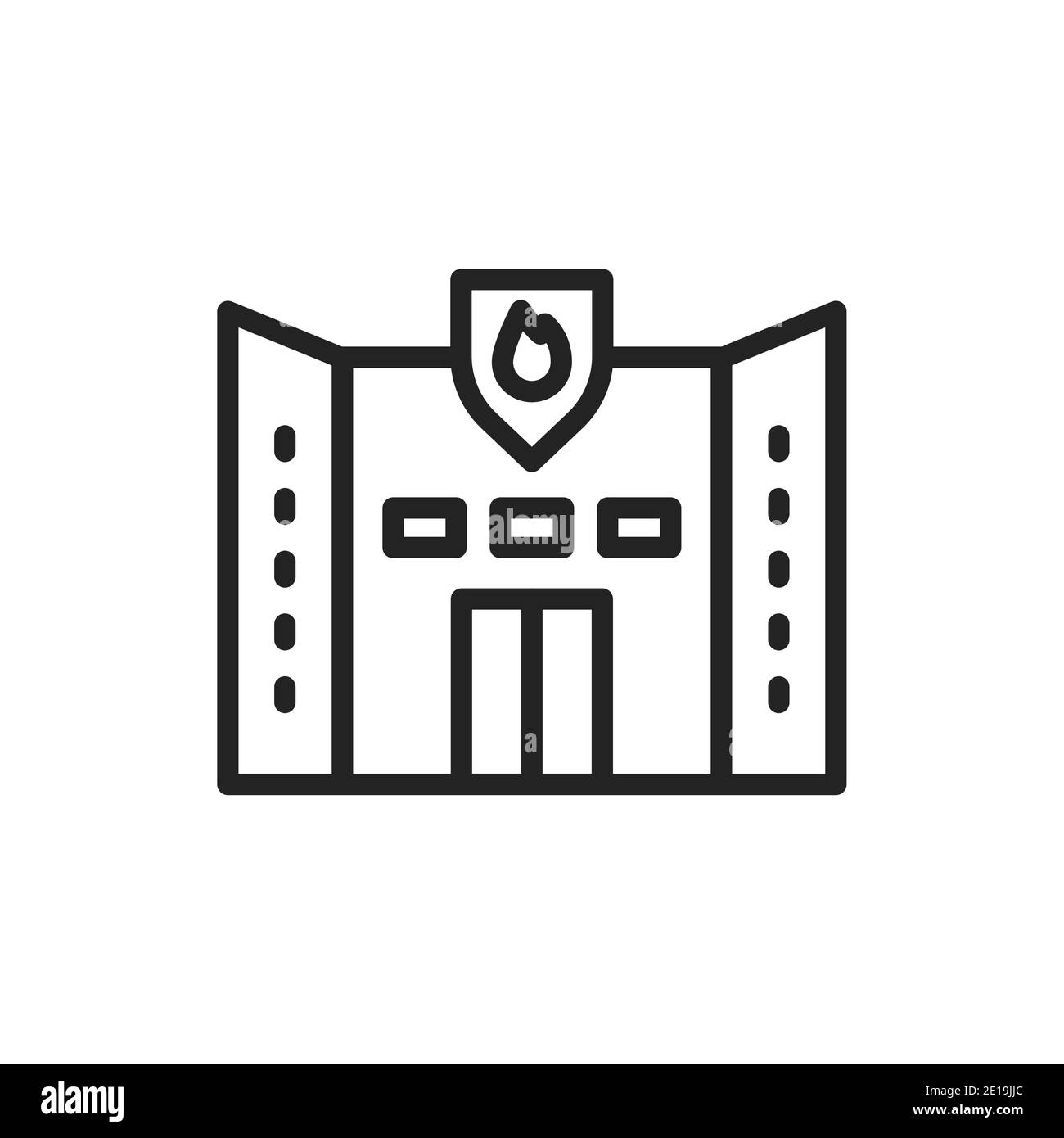 House fire icon Black and White Stock Photos & Images - Alamy