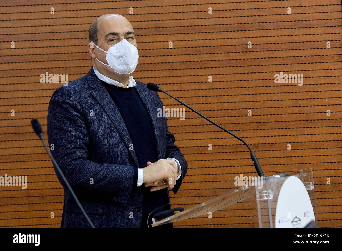 Rome, Italy. 05th Jan, 2021. Press conference at Spallanzani to present ...