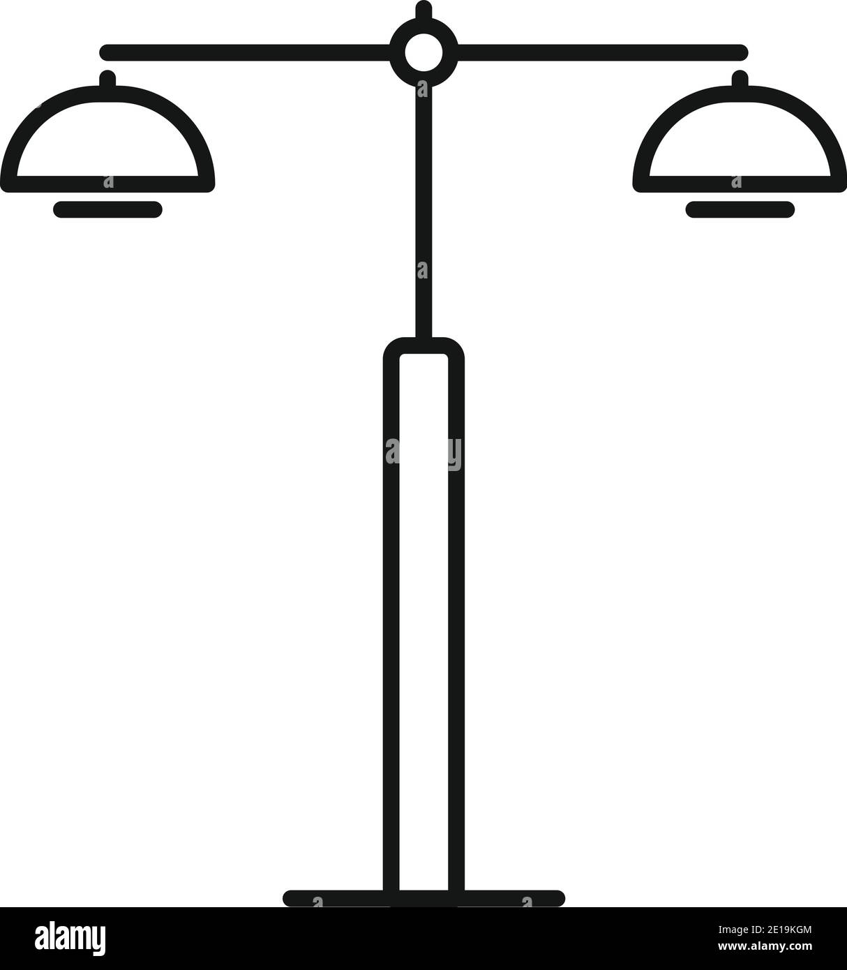 Park light pillar icon, outline style Stock Vector Image & Art - Alamy