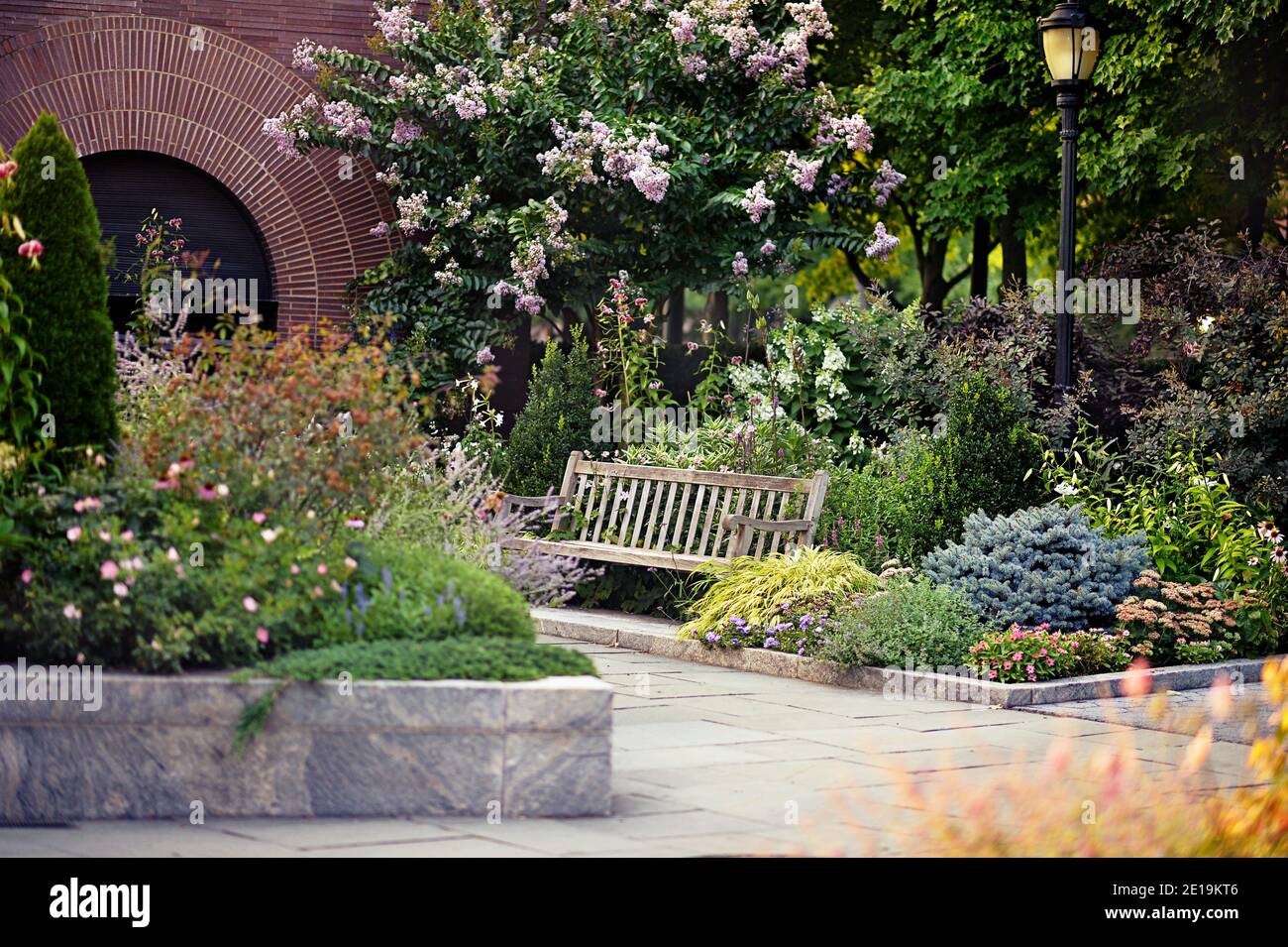 Beautiful green bushes in public hi-res stock photography and images ...