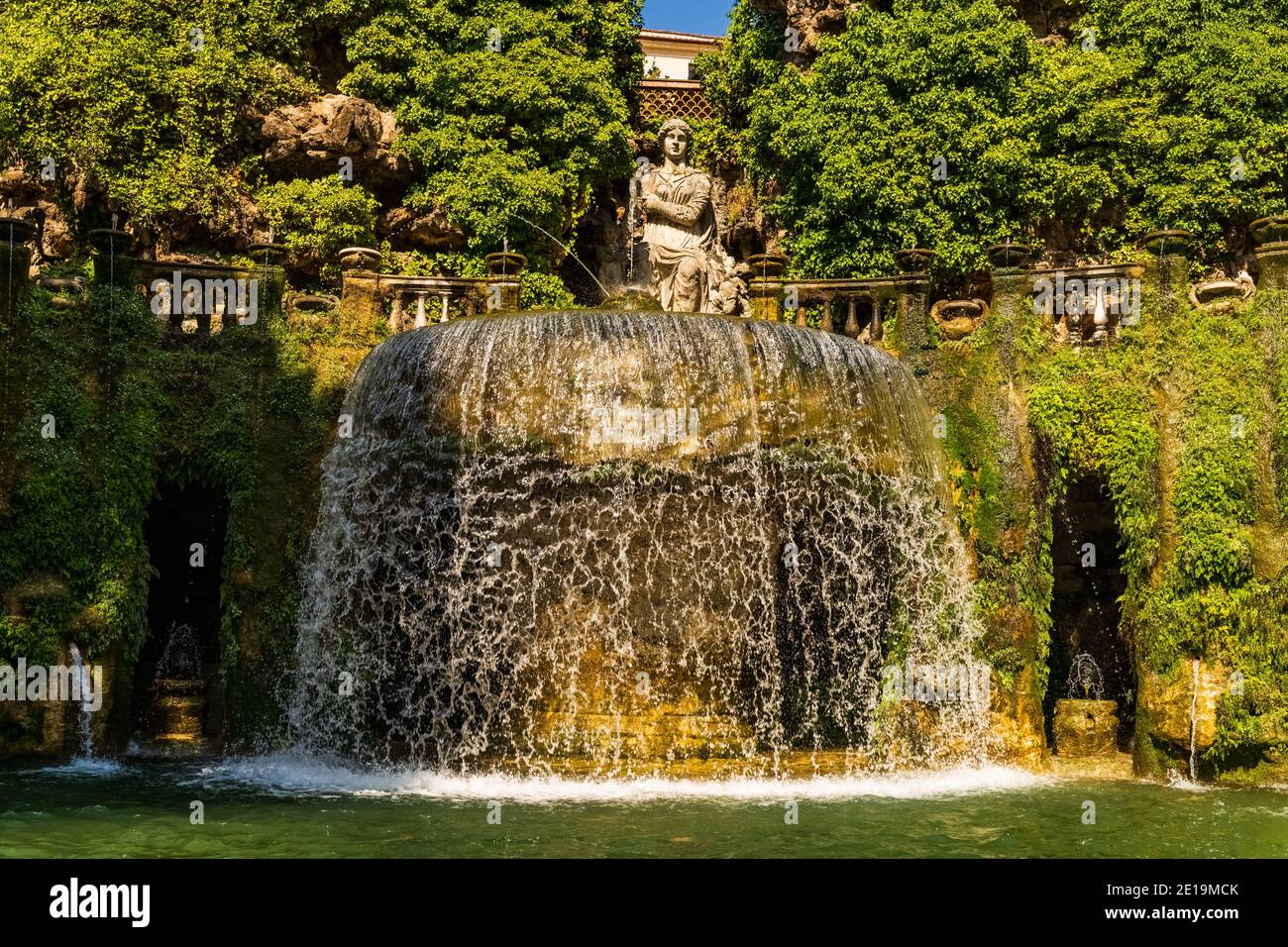 fountains of Villa d'Este Tivoli near Rome Lazio region Italy landmark ...
