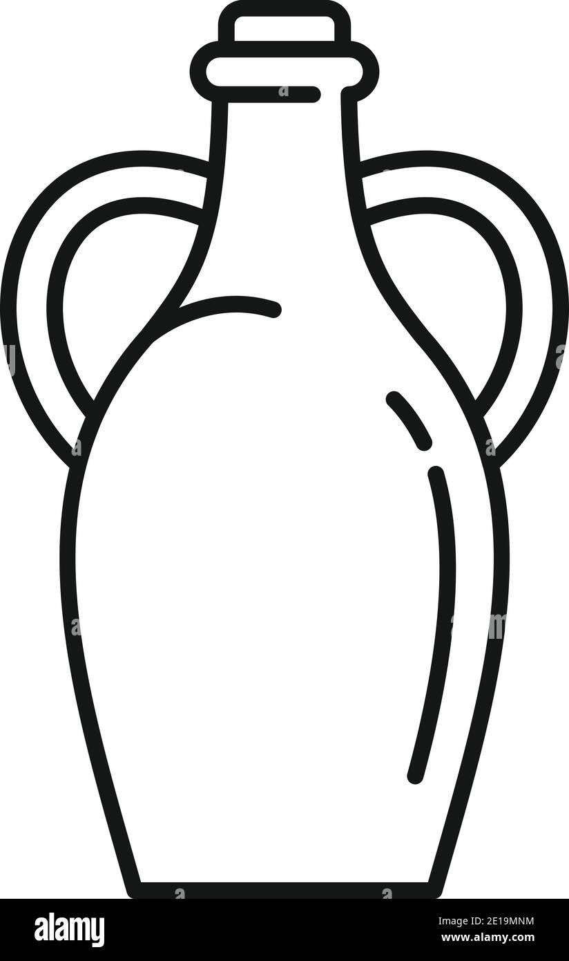 Oil jug icon, outline style Stock Vector Image & Art - Alamy