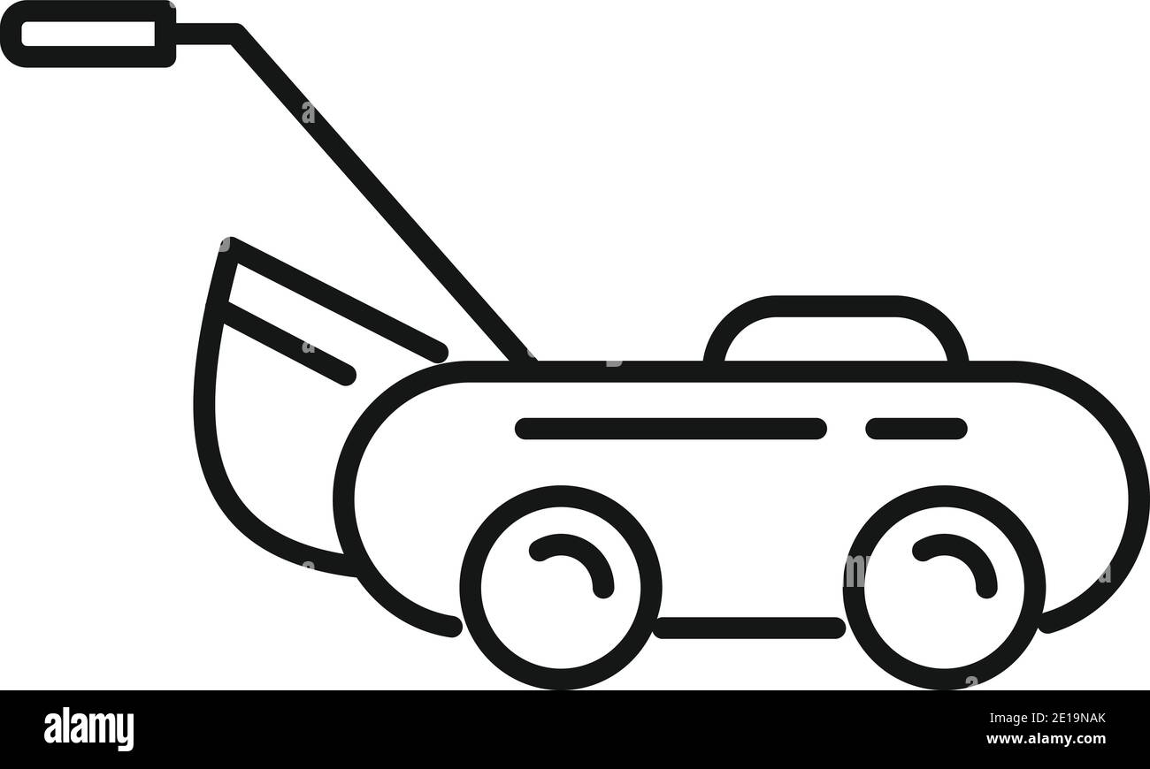 Lawn mower tractor grass Stock Vector Images - Alamy