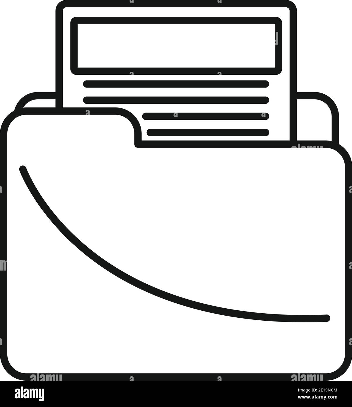 Product manager file folder icon, outline style Stock Vector Image ...