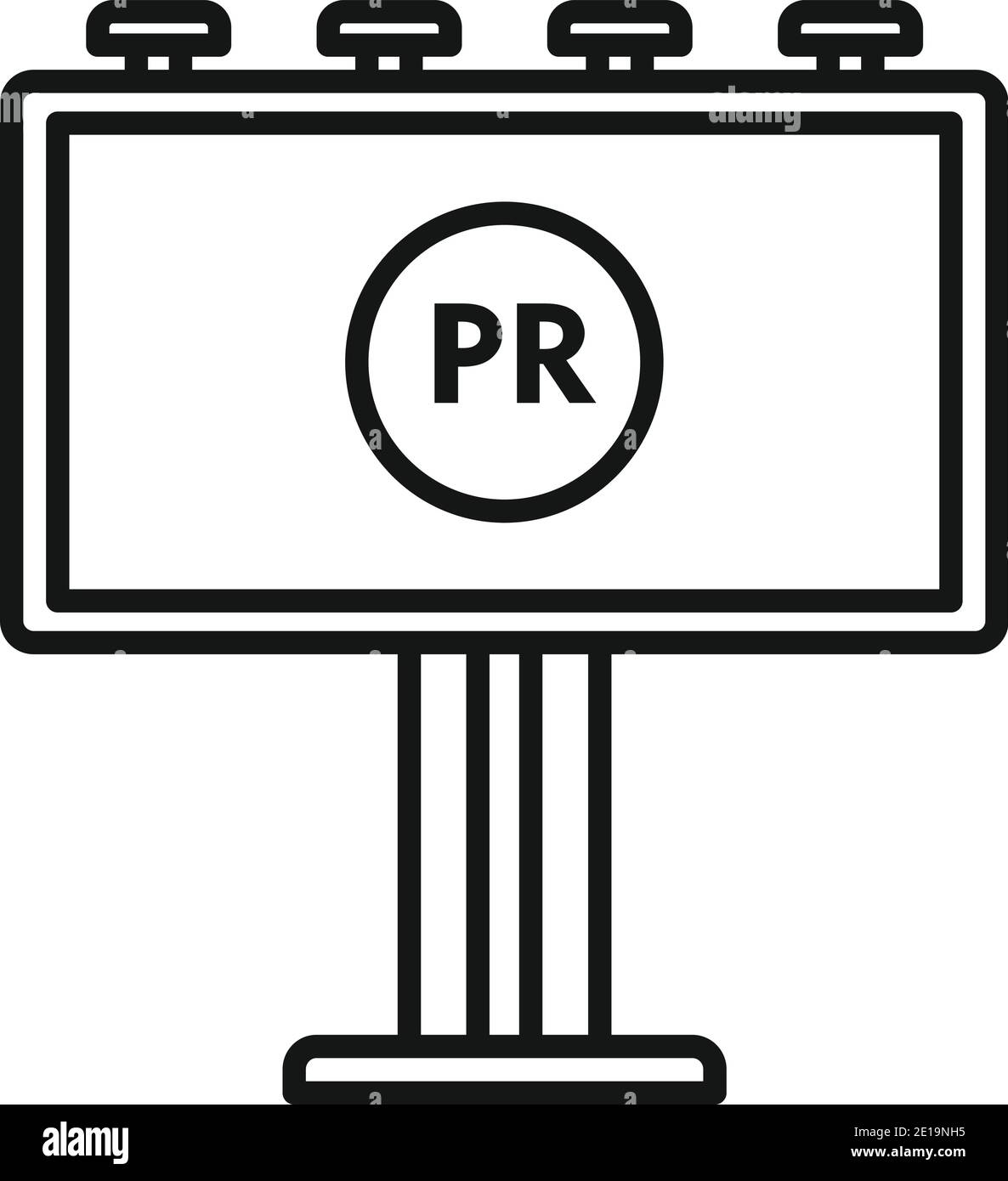 Pr specialist billboard icon, outline style Stock Vector Image & Art ...
