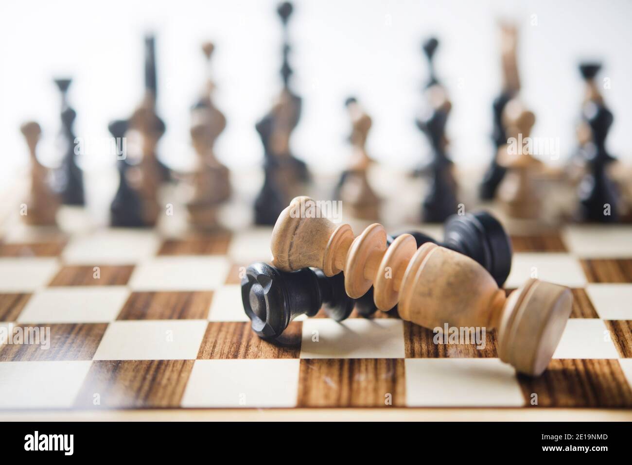 beautiful girl playing chess Stock Photo - Alamy