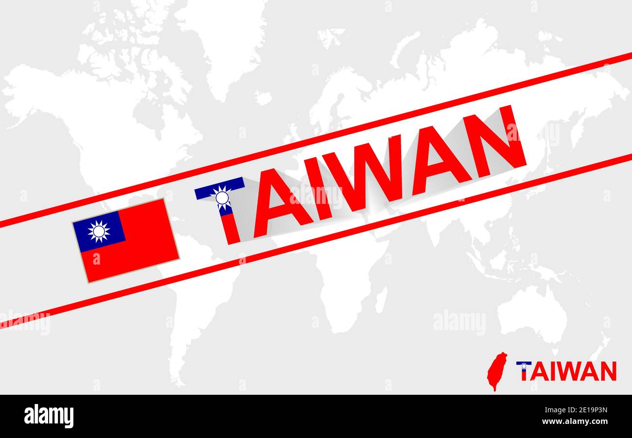 Taiwan map flag hi-res stock photography and images - Alamy