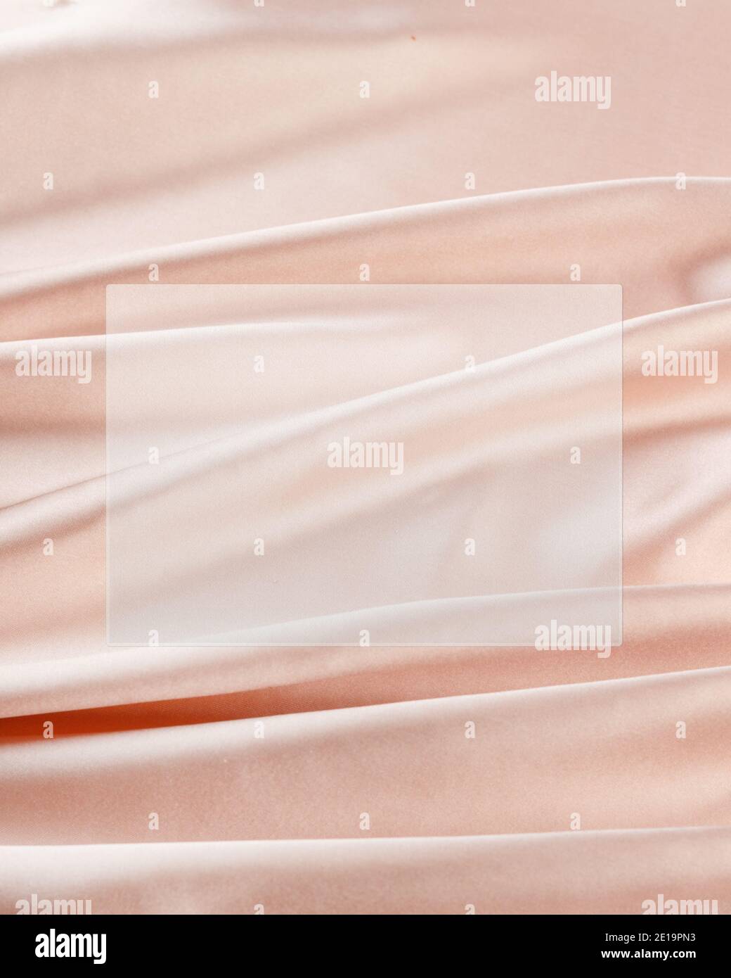 Abstract pink silk background with glassmorphic effect and place for ...