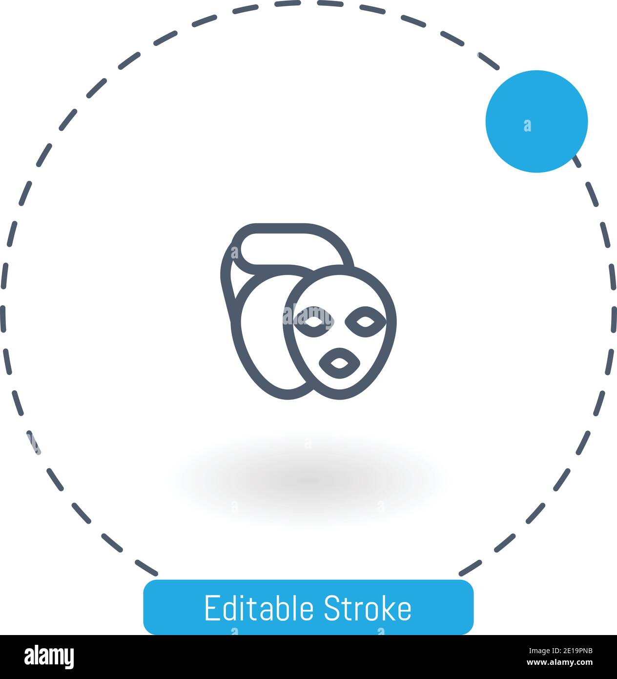 facial treatment vector icon editable stroke outline icons for web and ...