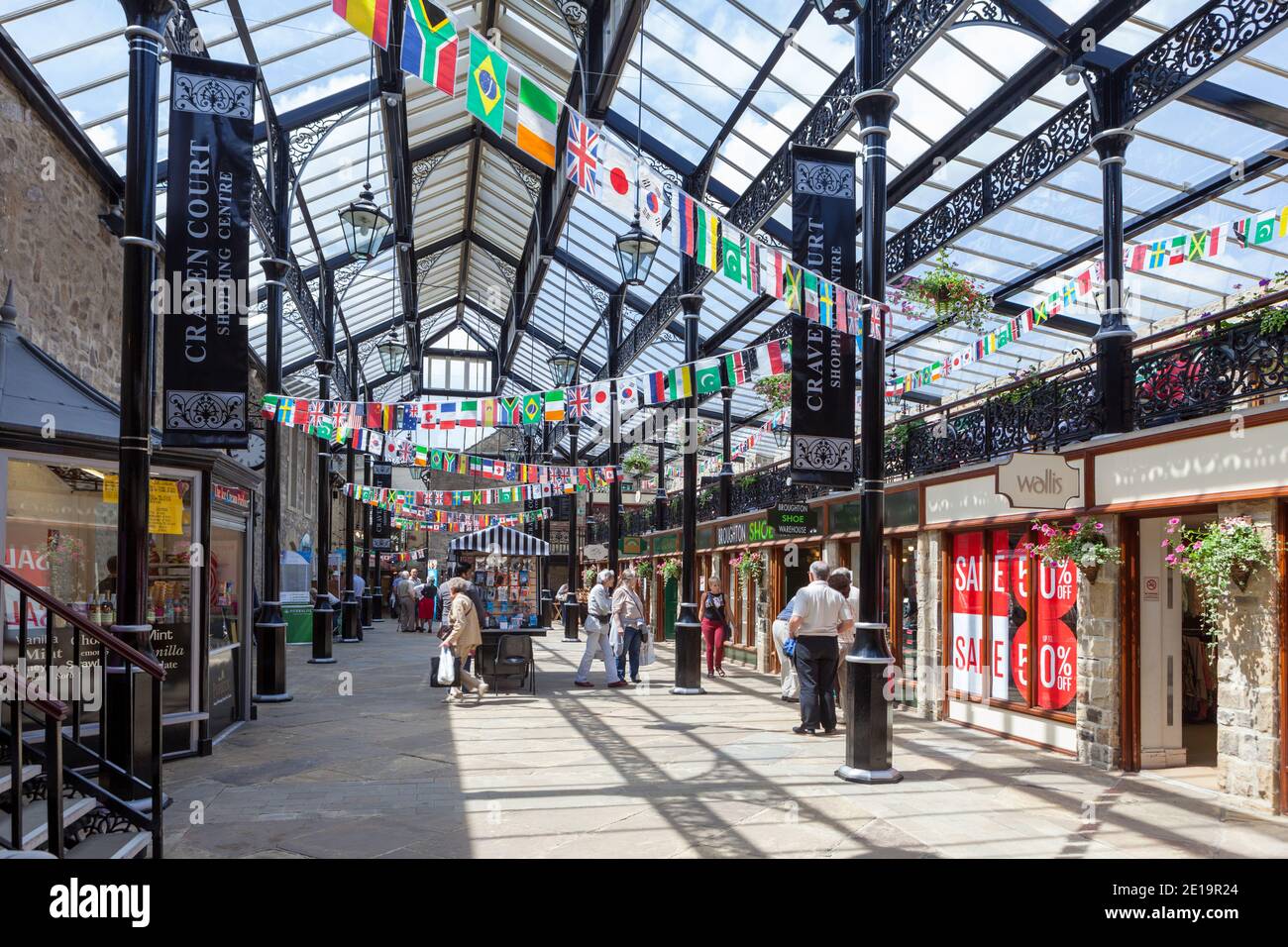 Craven Court shopping centre and arcade in Skipton, North Yorkshire ...