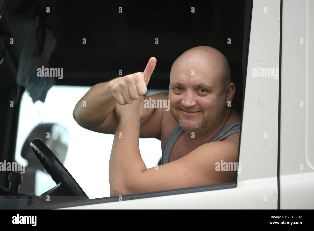 Police check that lorry drivers entering the Port of Dover have the ...