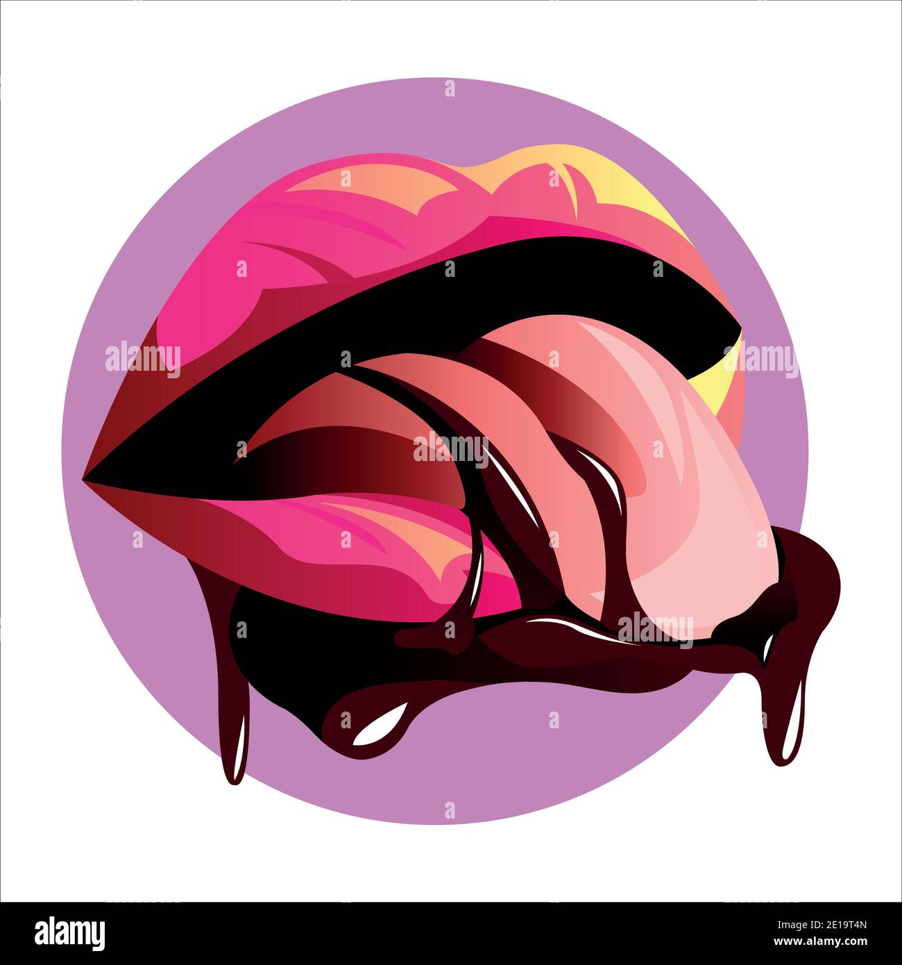 Vector lips in gradient style Stock Vector Image & Art - Alamy
