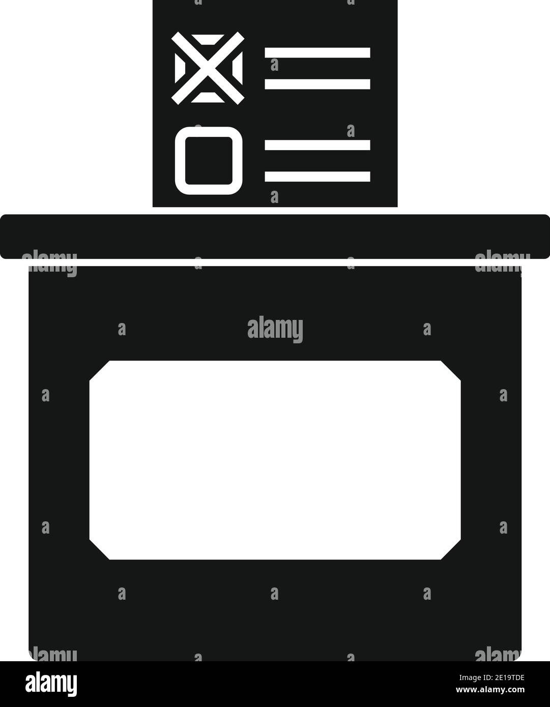 Ballot box line drawing hi-res stock photography and images - Alamy