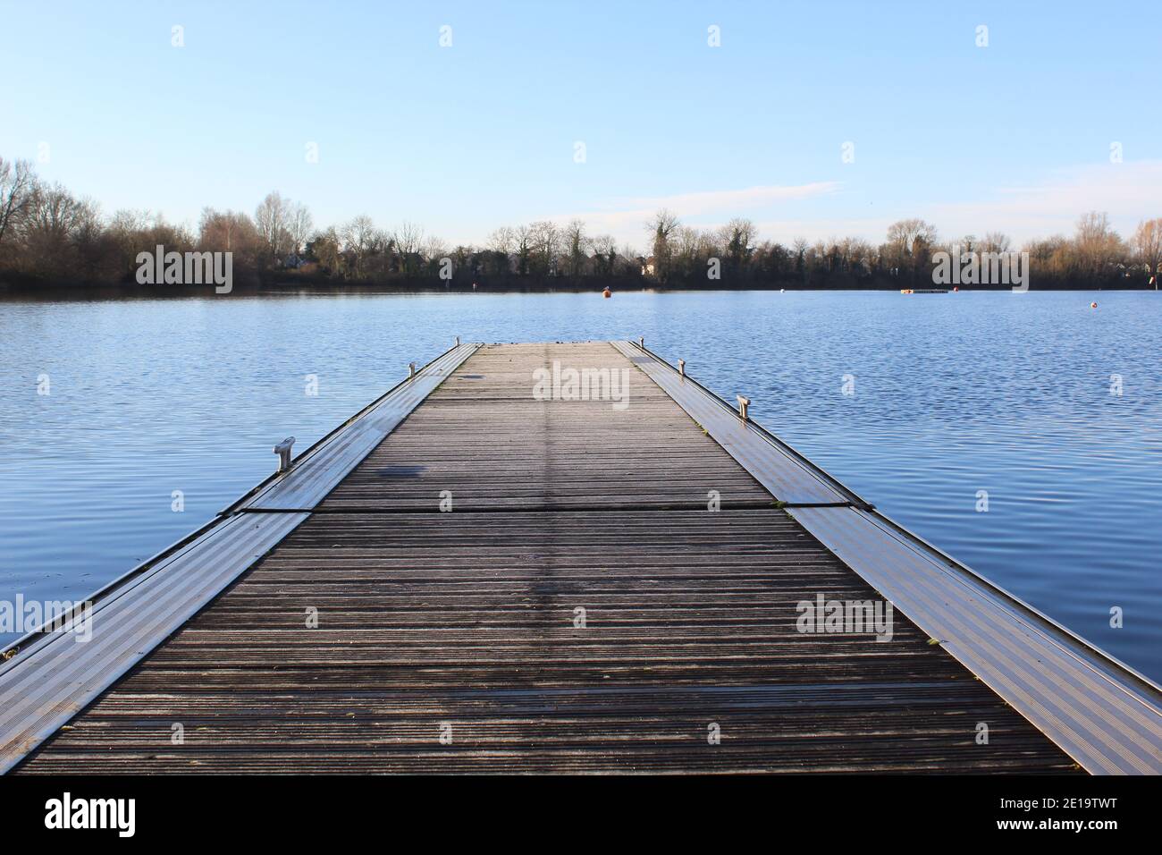 Winter Floating Pontoon Stock Photo - Alamy