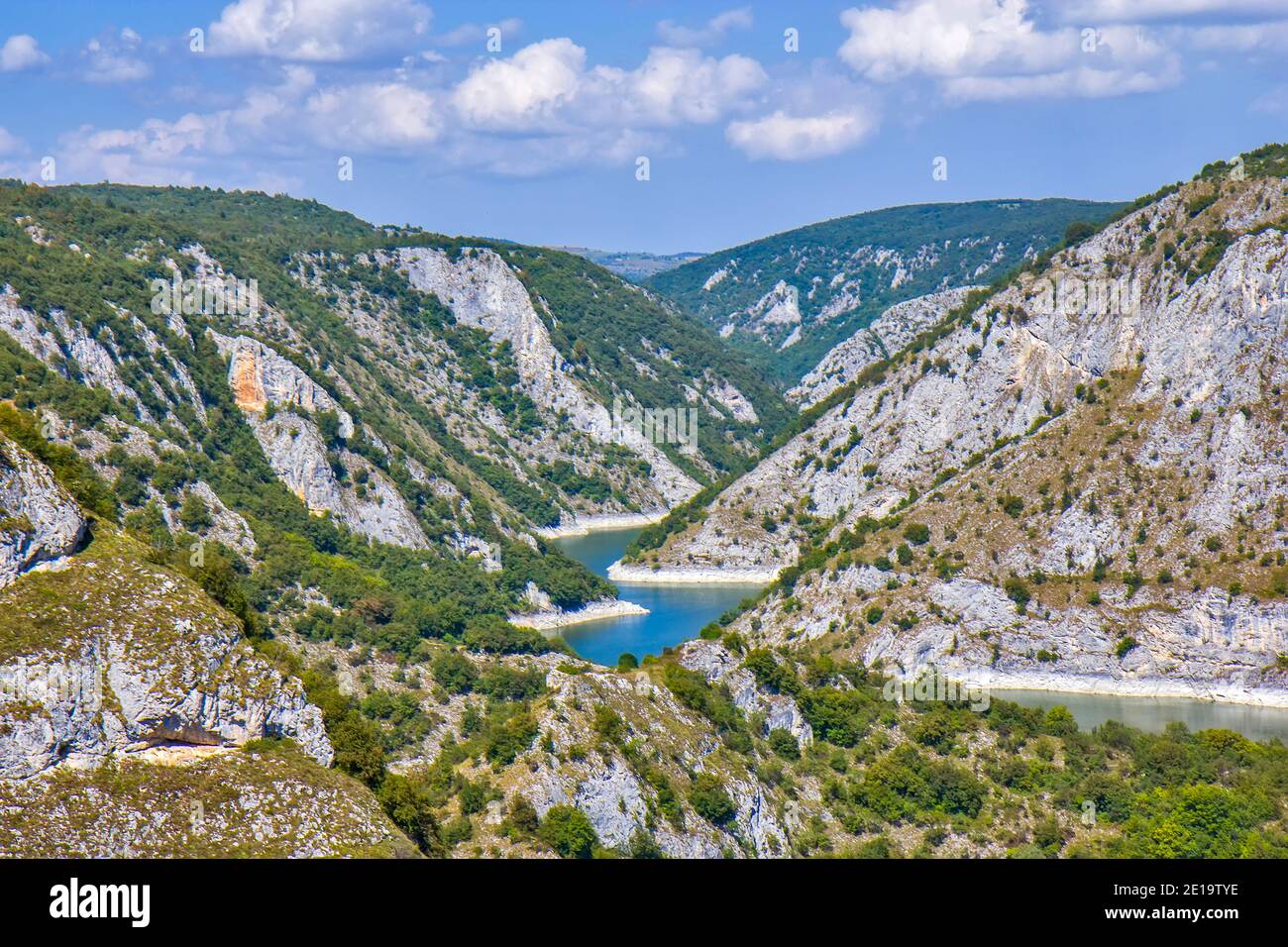 Meanders of the river Uvac in Serbia Stock Photo - Alamy