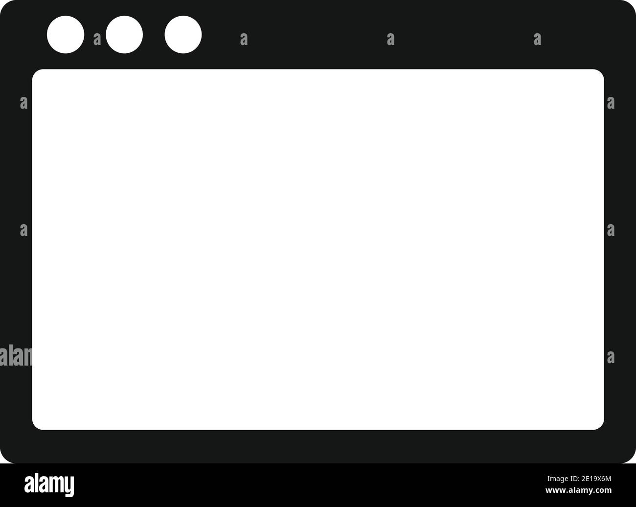 Empty page links strategy icon, simple style Stock Vector Image & Art ...