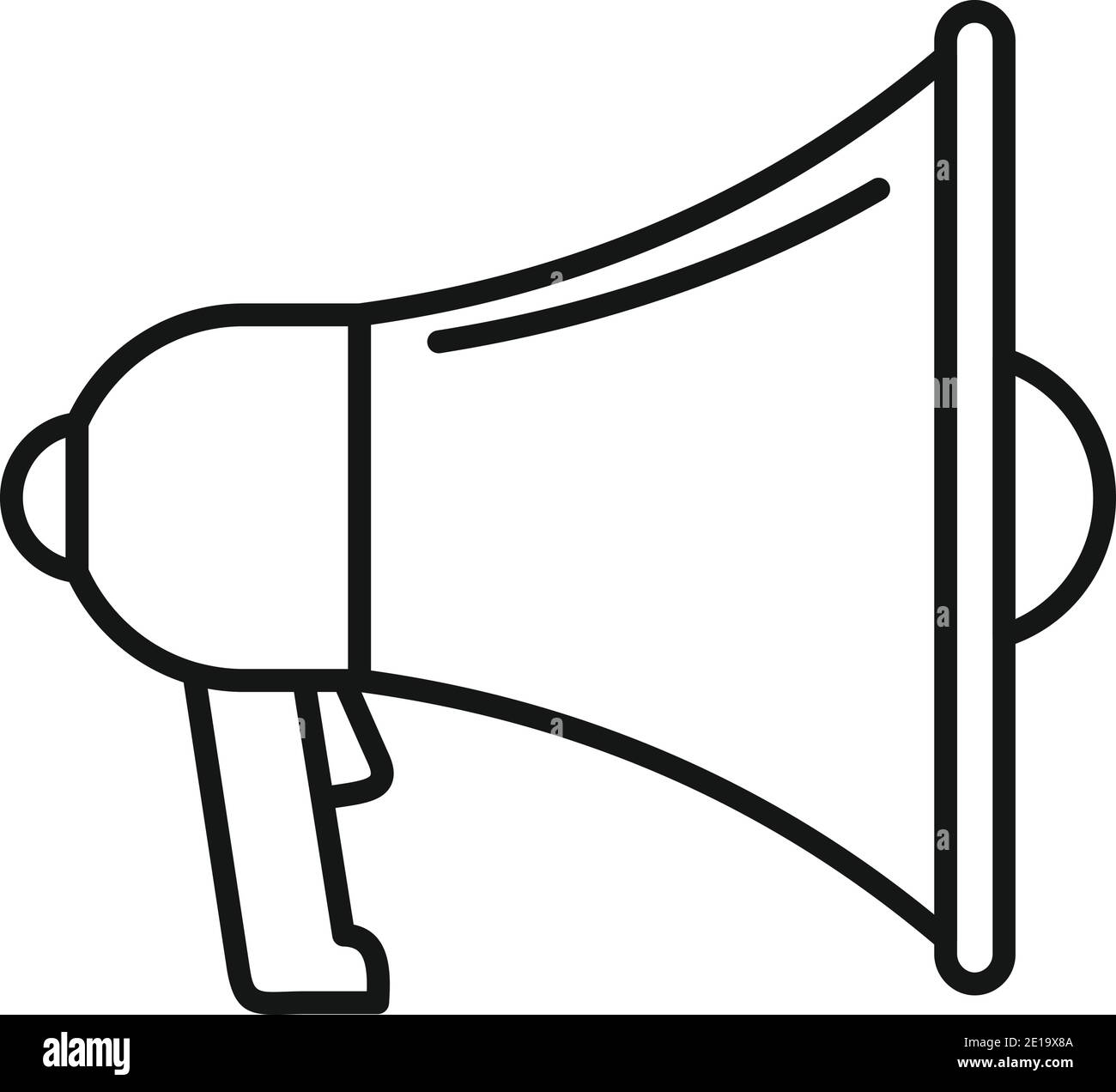 Speaker megaphone icon, outline style Stock Vector Image & Art - Alamy