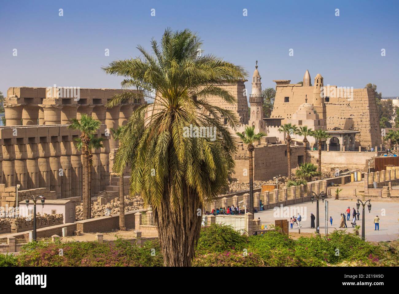 Egypt, Luxor, View of Luxor Temple Stock Photo - Alamy